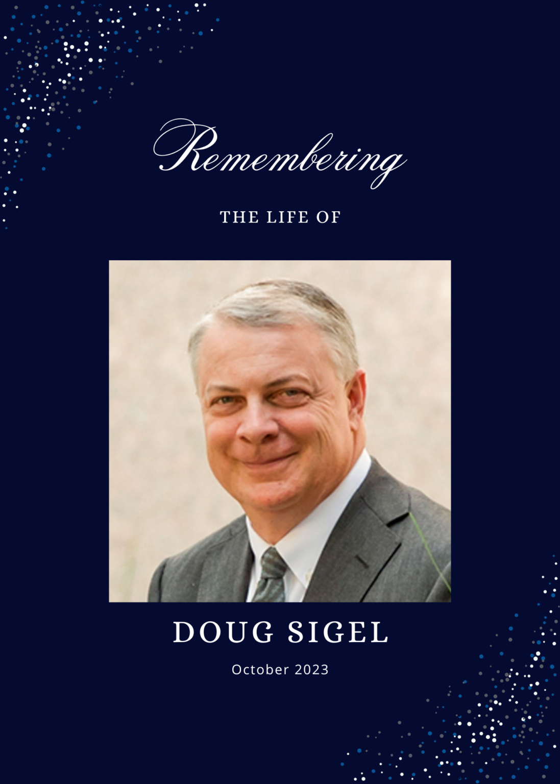 Remembering Doug Sigel | Ryan Law